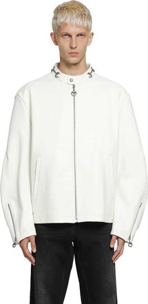 Gucci Leather Horsebit Biker Jacket