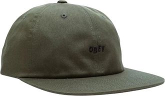 Obey Homme, Accessoires, Vert, Taille: ONE Size Jumbled 6 Panel Snapback