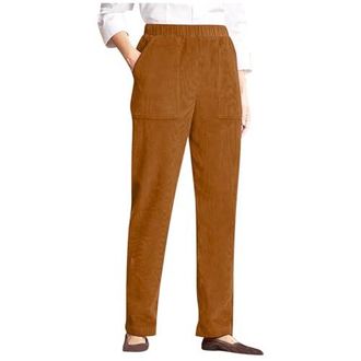 Generic Pantalon de jogging thermique doubl&eacute; en polaire pour femme - Pantalon de jogging cargo &eacute;pais avec poches - Pantalon de surv&ecirc;tement &agrave; jambe fusel&eacute;e - P