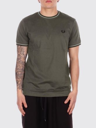 Fred Perry T-Shirt Homme couleur Vert Sapin