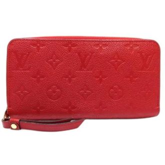 Louis Vuitton Portefeuille en toile Pre-owned - Femme - Pre-owned - Rouge - Taille: ONE Size