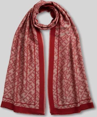Tommy Hilfiger Schal aus Modal mit Allover-Logo-Print