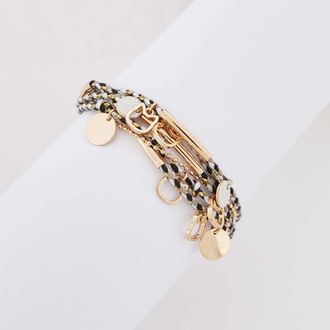 Lollipops Bracelet multi rangs noir