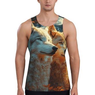 Generic D&eacute;bardeur respirant &agrave; s&eacute;chage rapide sans manches pour homme pour entra&icirc;nement &agrave; la plage S &agrave; 4XL, Wolf 8., 4XL