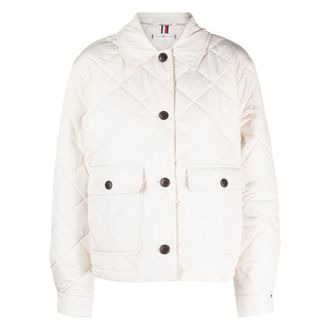 Tommy Hilfiger Gesteppte Steppjacke - - Jackets - Damen - Beige - L