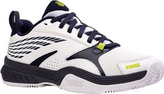 K-Swiss Performance Homme Speedex HB Chaussures de Tennis, White/Peacoat/Lime Green, 42.5 EU