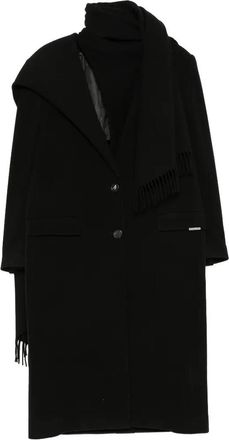 The Attico Manteau Long - Noir