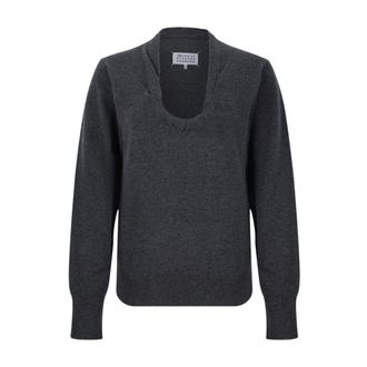 Maison Margiela Damen, Strickwaren, Grau, SGr&ouml;&szlig;e