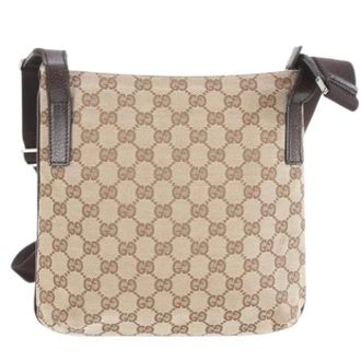 Gucci unisex, Pre-owned, Beige, Taille: ONE Size Sac bandoulière en toile Pre-owned