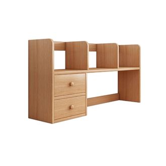 Generic Schreibtischregal Holz 48 cm Höhe Hohe Tragkraft Tischregal Schreibtisch Aufsatzregal Platzsparend für Büro, Zuhause, Wohnheim, Wohnzimmer(80cm)