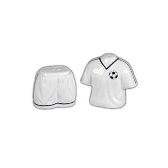 Holst Porzellan SP 002 Salz und Pfeffer Menage Fussball Trikot, weiß, 6 x 4 x 12 cm 6 Einheiten