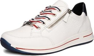 Ara Ara Baskets mi-Hautes pour Femme 12-44499, Blanc/Bleu., 38.5 EU Large