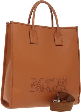 MCM Pre-owned Cuir sacs-main - Femme - Pre-owned - Brun - Taille: ONE Size