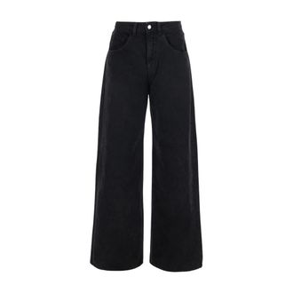 Icon Denim Los Angeles Poppy Weite Jeans - - Jeans - Damen - Schwarzk - W25