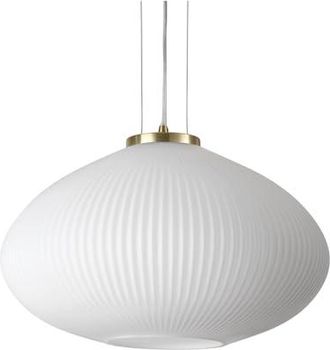Ideal Lux PLISSE Globe Dome Suspension Plafonnier Laiton 45cm