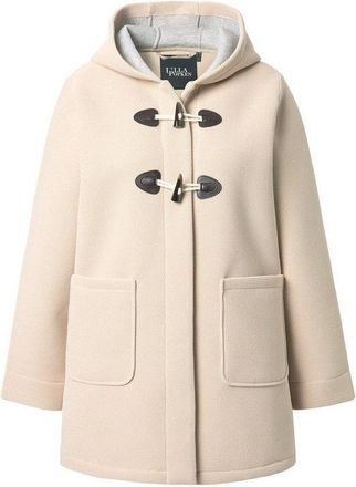 Ulla Popken Outdoorjacke HYPRAR Dufflecoat 2-Lagen-Piqu&eacute; Kapuze