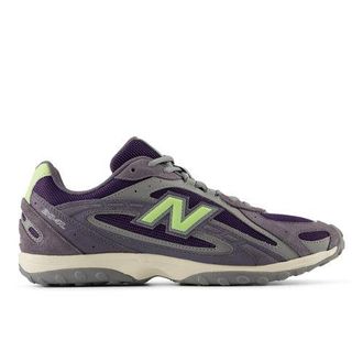New Balance Unisexe 204L en Gris/Mauve, Cuir, Taille 37.5
