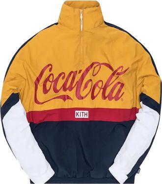 Kith x Coca Cola coupe-vent à col zippé - Bleu