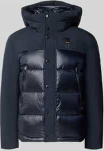 Blauer Steppjacke mit Rei&szlig;verschlusstaschen Modell BROOK