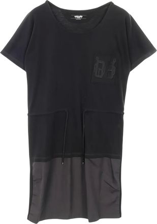 Hermès t-shirt colour block à poche brodée (années 2000) - Noir