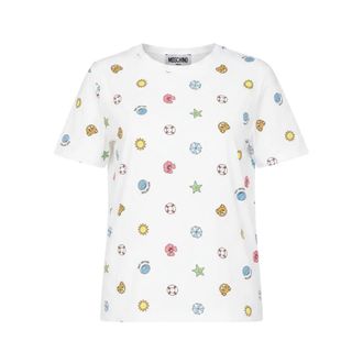 Moschino T-Shirt A1918 - - Tops - Damen - Wei&szlig; - XL