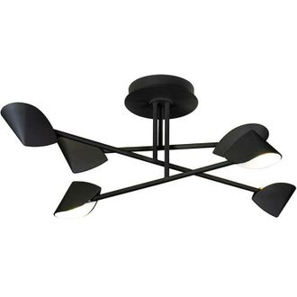 Mantra Mantra - Plafonnier design, Plafonnier design Capuccina 6L 90 cm Noir en Metal