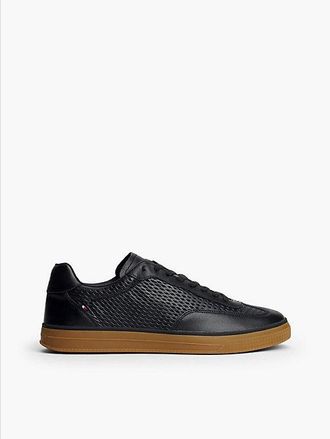 Tommy Hilfiger Baskets Luxe en cuir &agrave; d&eacute;coupe