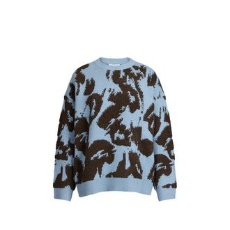Topshop Pull ample col rond &agrave; motif