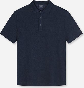 Olymp Poloshirt aus hochwertigem Leinen, unifarben