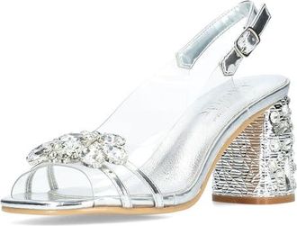 Laura Vita Sandales Mode Femme MARLEN-03, Pointure:39 EU, La Couleur:Argent