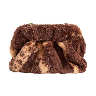 Themoir&egrave; Bios Medium Suede Croco Effect - - Bags - Damen - Braun - ONE SIZE
