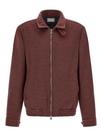 Brunello Cucinelli Bomber - Rouge Brun