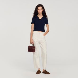 Sandro Sac Tangolino en cuir lisse