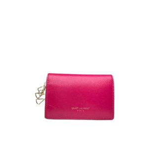 Saint Laurent Pre-owned &Eacute;tui &agrave; cl&eacute;s en cuir lisse - Femme - Pre-owned - Rose - Taille: ONE Size