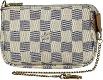 Louis Vuitton Pre-owned Damier Azur Pochette - Femme - Pre-owned - Blanc - Taille: ONE Size