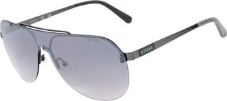 Guess Homme, Accessoires, Gris, Taille: ONE Size Metal Frame Modern Lunettes de soleil