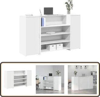 vidaXL vidaXL Empfangstheke Weiß 180x50x103,5 cm Holzwerkstoff