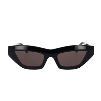 Bottega Veneta Cat-Eye-Sonnenbrille mit goldenen Streifen - - Accessories - Damen - Schwarzk - 53 MM