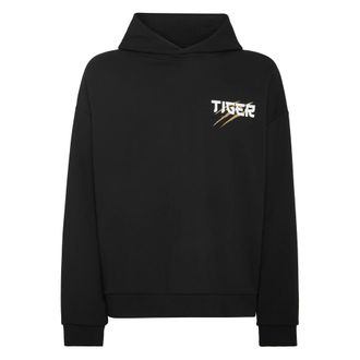 Plein Sport Hooded Sweatshirt Tiger Tokyo - - Sport - Herren - Schwarzk - M