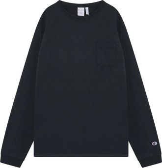 Champion Homme, Tops, Bleu, Taille: XL T-shirt &agrave; manches longues col rond