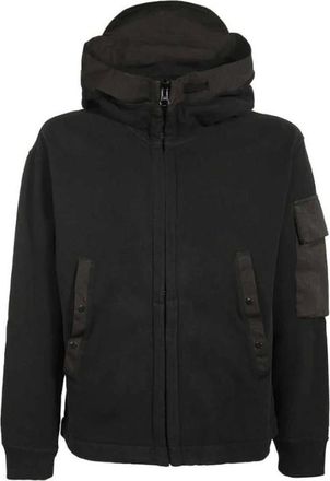 Ten c Homme, Sweatshirts et sweats &agrave; capuche, Noir, Taille: S SweaT-shirt &agrave; Capuche Enti&egrave;rement Zipp&eacute;