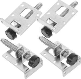 PartyKindom DIYEAH 4 Stück Schwerlast Möbelfüße Verstellbar mit Rutschfesten Pads Höhenverstellbare Möbelstützen für Tische Werkbänke Schränke Stabilisierend und 