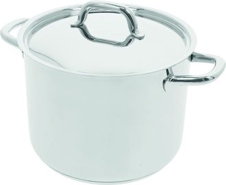 Demeyere Demeyere Classico 3 Suppentopf fuer Induktion und anderen Herdarten, Topf mit Deckel aus pflegeleichtem Edelstahl mit 3-lagigem boden mit Alumiumkern,