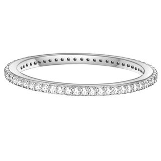Glanzst&uuml;cke M&uuml;nchen Ring - Sterling Silber Ring Zirkonia - Gr. 47 - in Silber - f&uuml;r Damen
