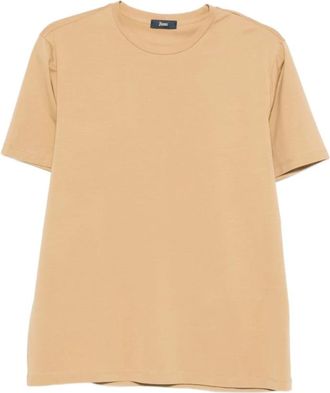 Herno Homme, Tops, Beige, Taille: M T-Shirt Col Rond
