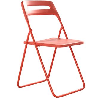 Generic Hocker Klappbar 1.6mm Dickes Stahlrohr Kunststoffmaterial Aus Polypropylen Plastikstuhl Bis 150 Kg Belastbar Regiestuhl f&uuml;r K&uuml;che, Esszimmer, Innen- u