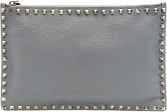 Valentino Pre-owned Vintage Clutch - Femme - Pre-owned - Gris - Taille: ONE Size