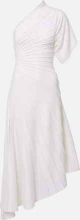Alaia Alaïa Midikleid Asym Ray aus Schurwolle