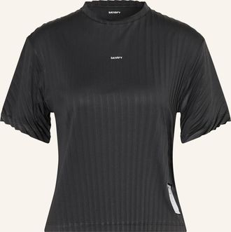 SATISFY Satisfy Laufshirt Auralite Pleated schwarz
