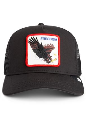 Goorin Brothers Trucker Cap Freedom Eagle Void Black Schwarz, Size:OneSize
